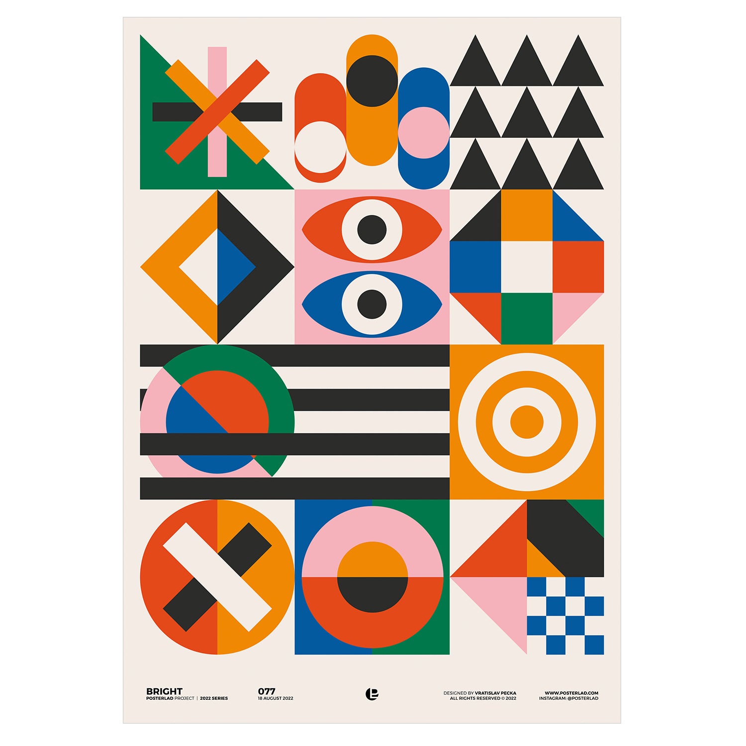 Bright: Printed poster designed by PosterLad