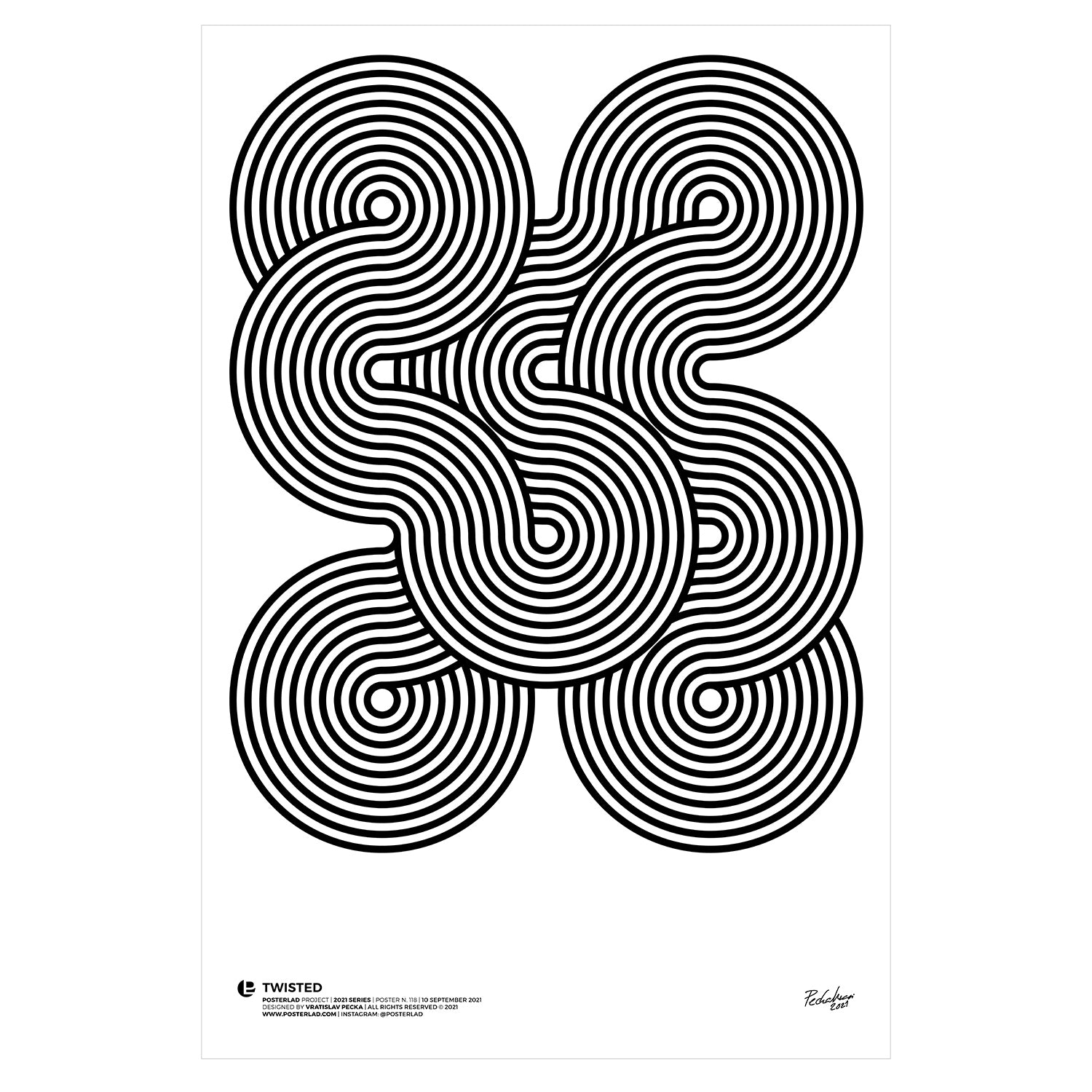 Twisted: Printed poster designed by PosterLad