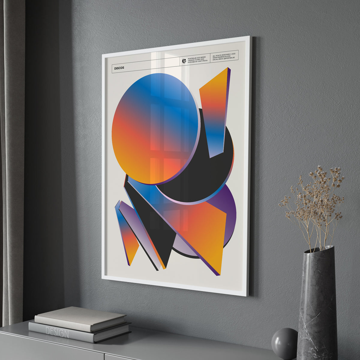 Discos: Printed poster designed by PosterLad