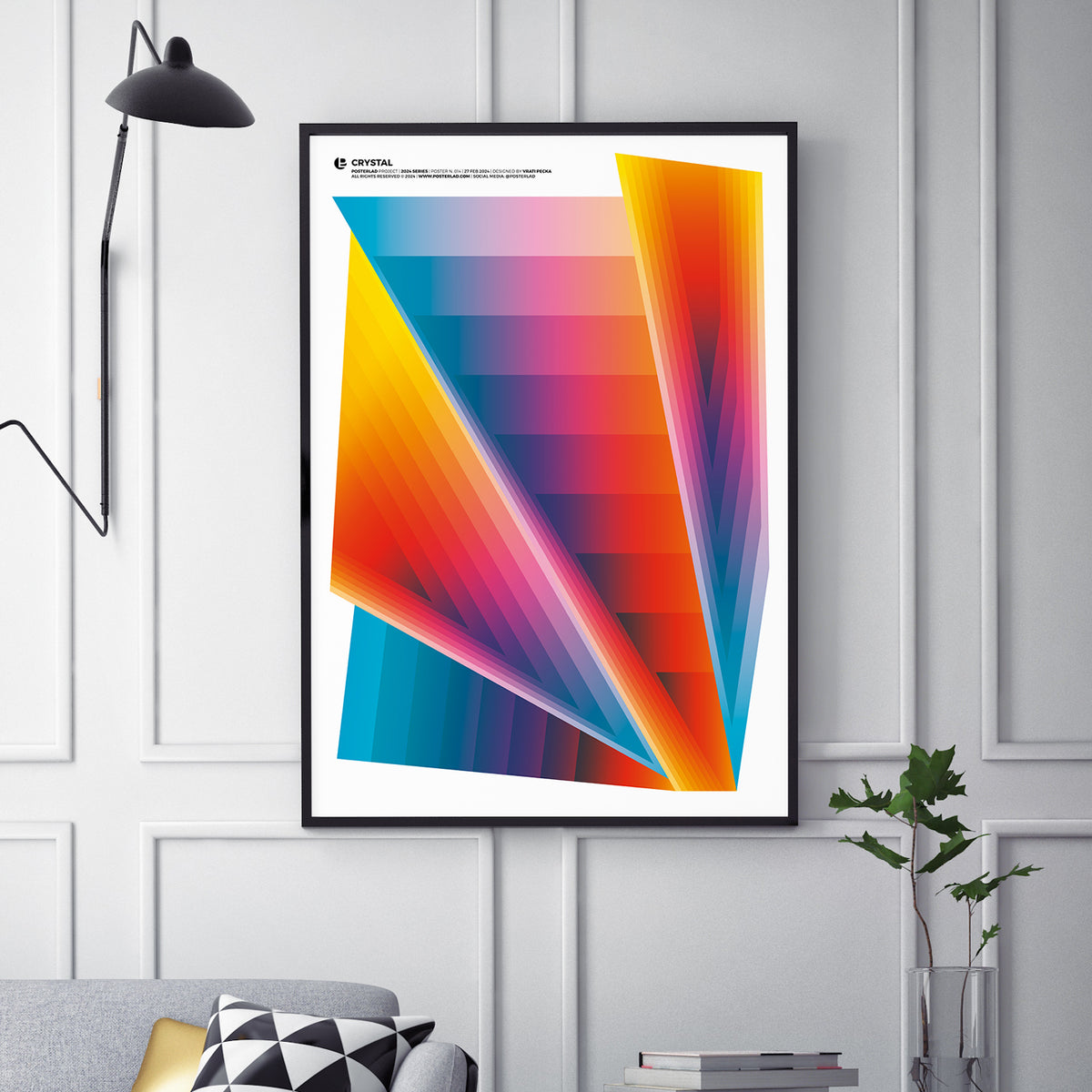Crystal: Printed poster designed by PosterLad