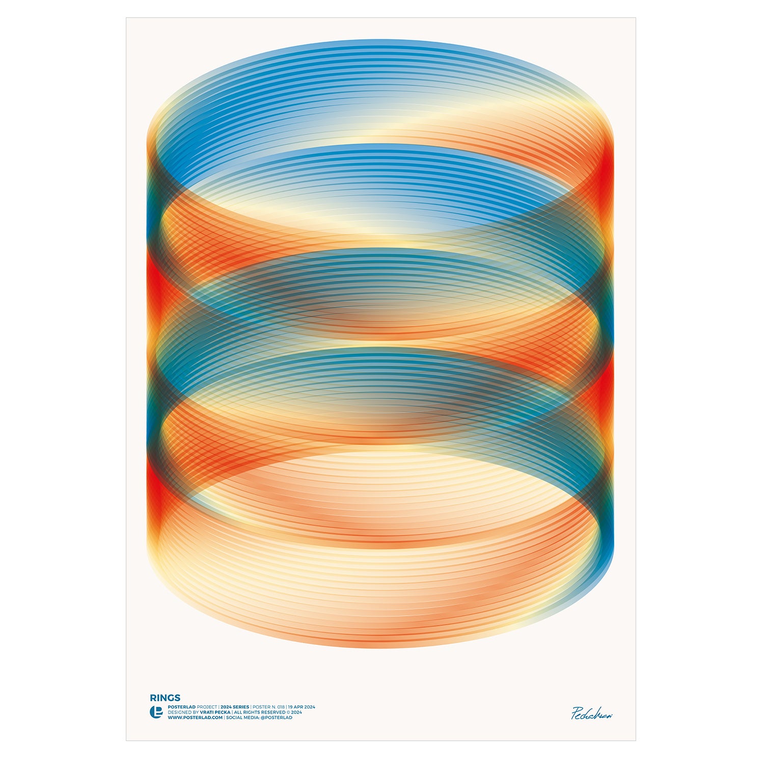 Rings: Printed poster designed by PosterLad