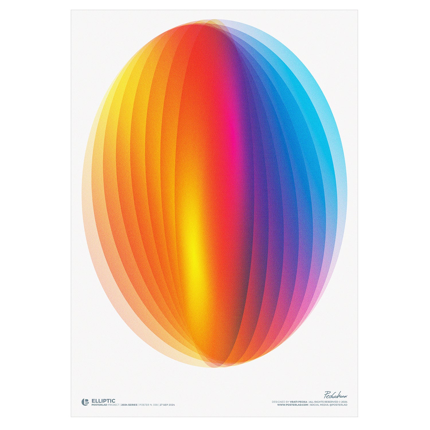 Elliptic: Printed poster designed by PosterLad