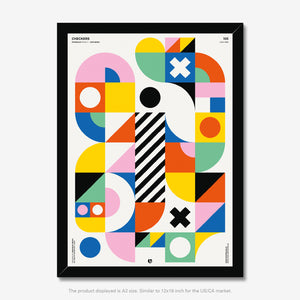 Checkers: Printed poster designed by PosterLad