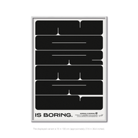 Normal is Boring: Printed poster designed by PosterLad