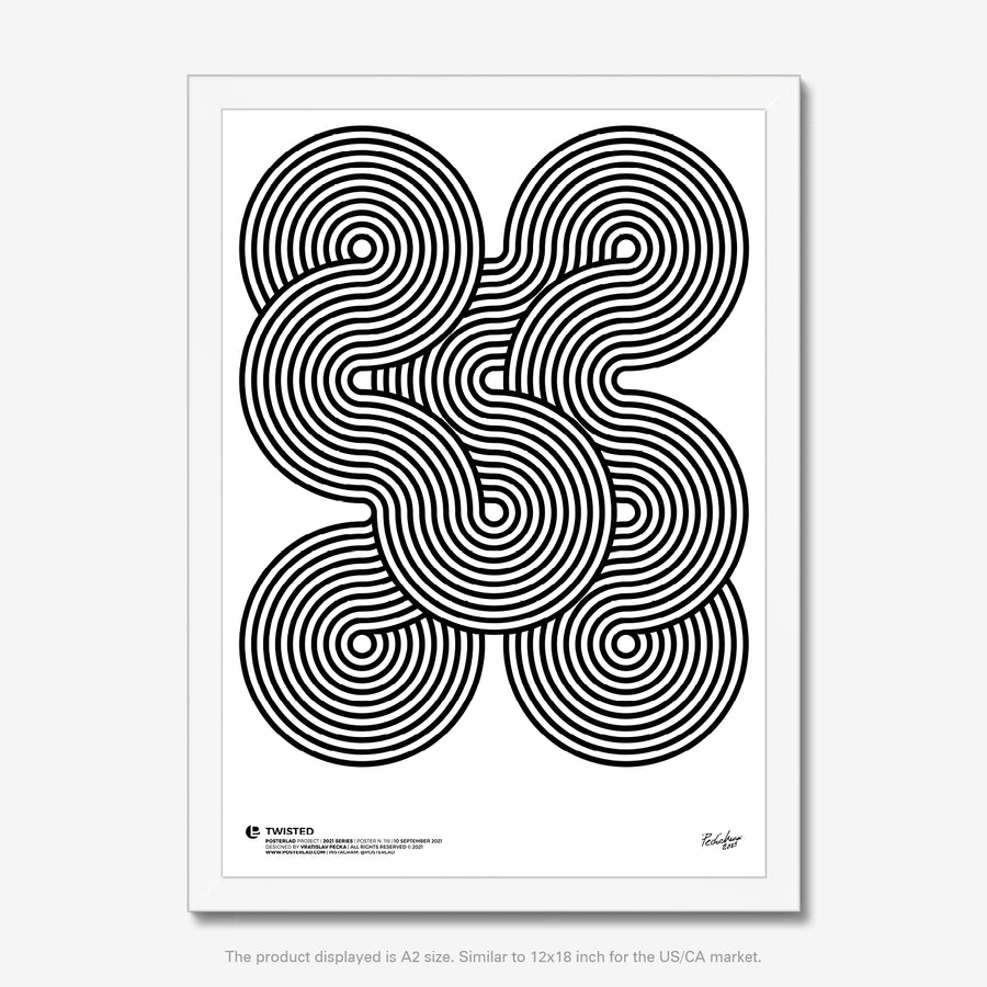 Twisted: Printed poster designed by PosterLad