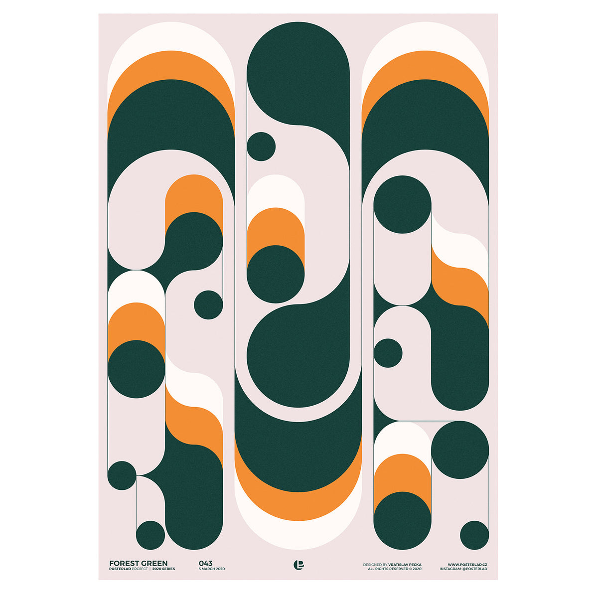 Forest Green: Printed poster designed by PosterLad