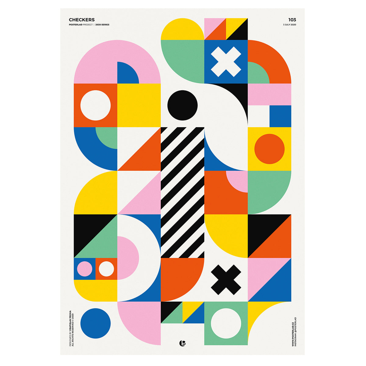 Checkers: Printed poster designed by PosterLad