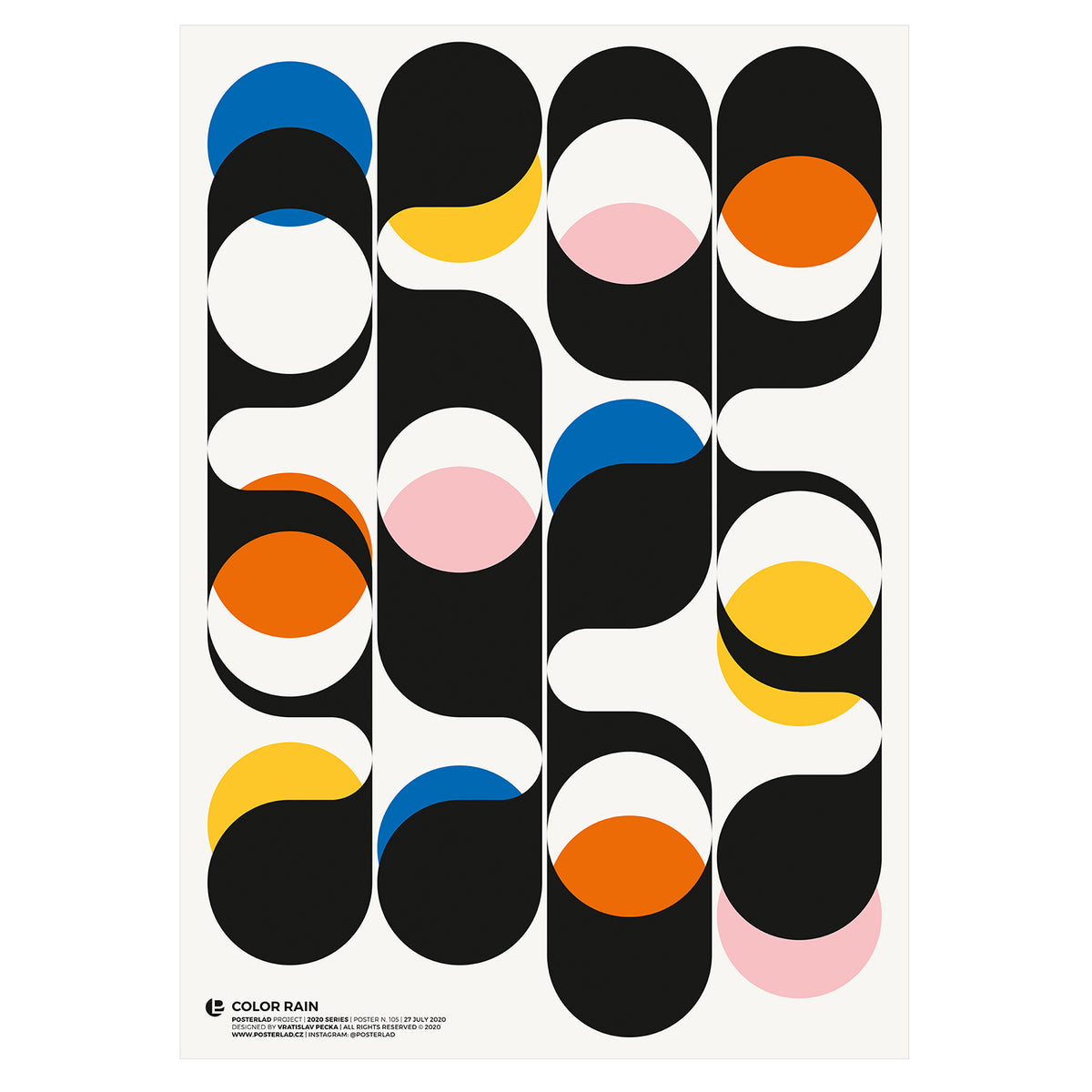 Color Rain: Printed poster designed by PosterLad