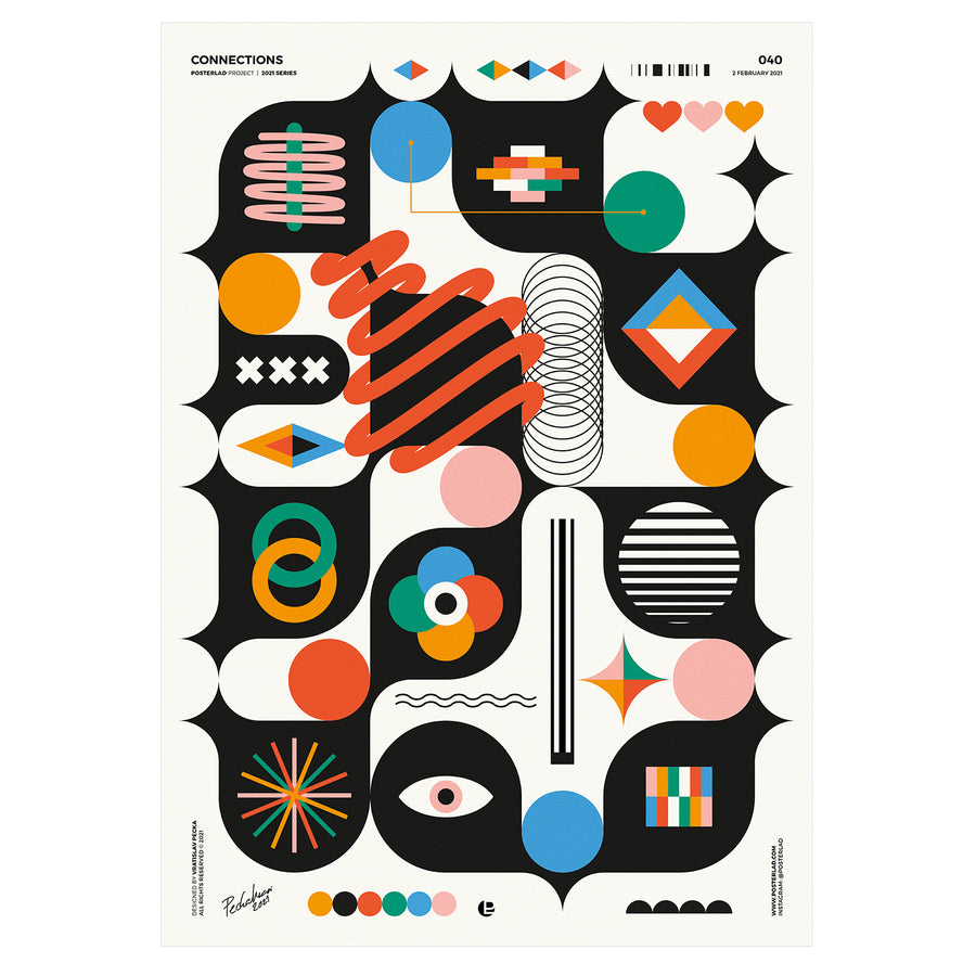 Mosaic: Abstract posters & art prints by PosterLad