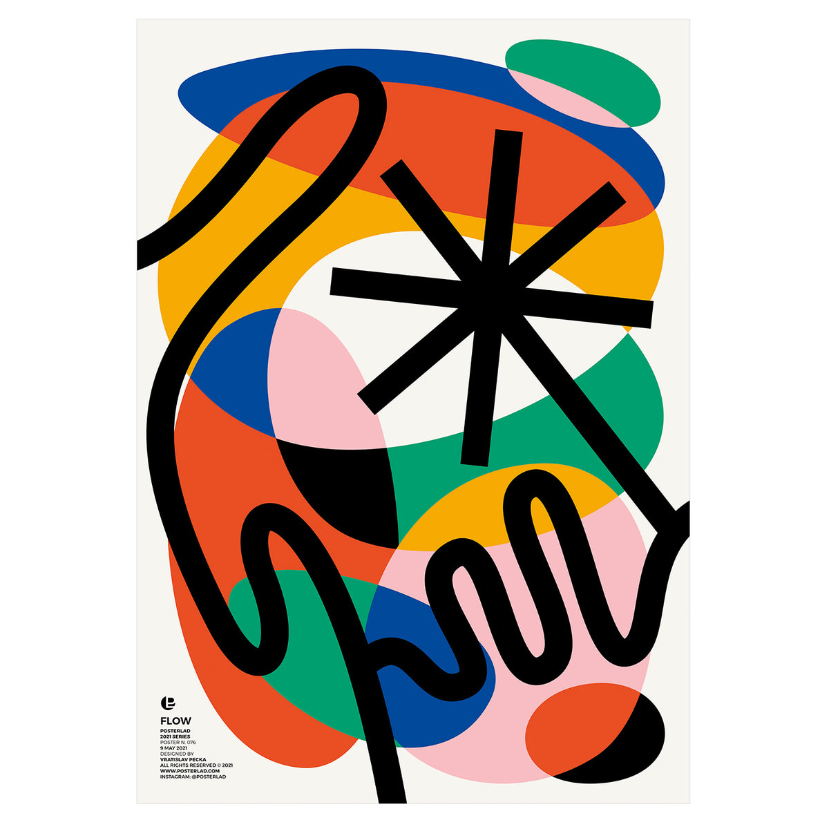 Flow: Printed poster designed by PosterLad