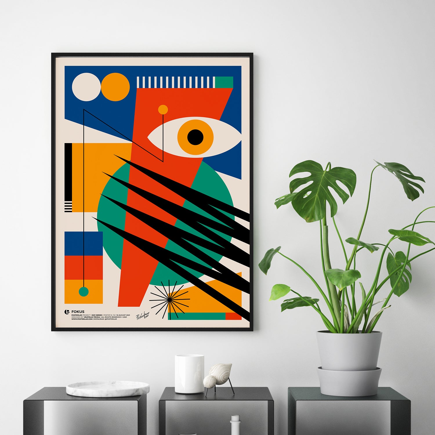 Mosaic: Abstract posters & art prints by PosterLad