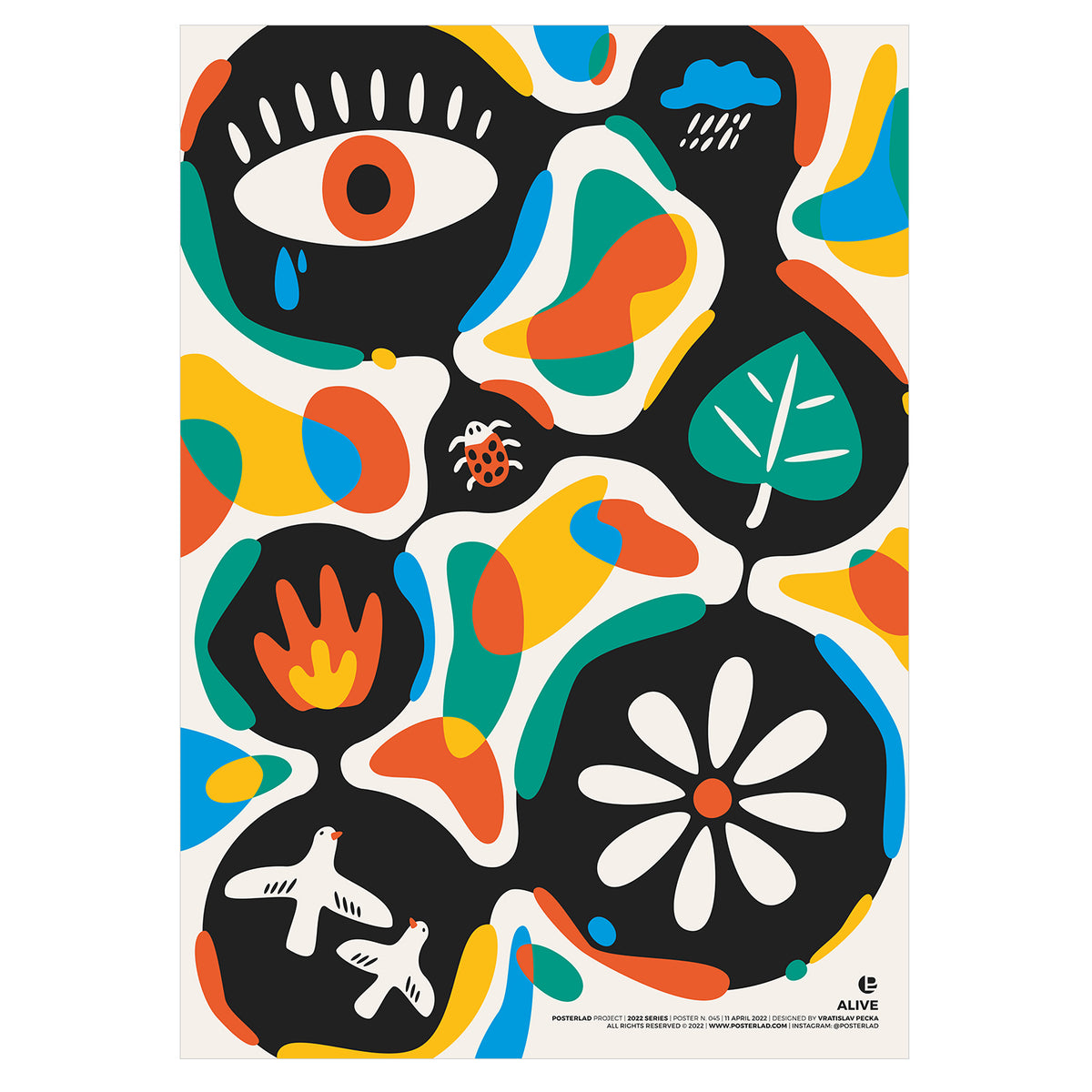 Alive: Printed poster designed by PosterLad