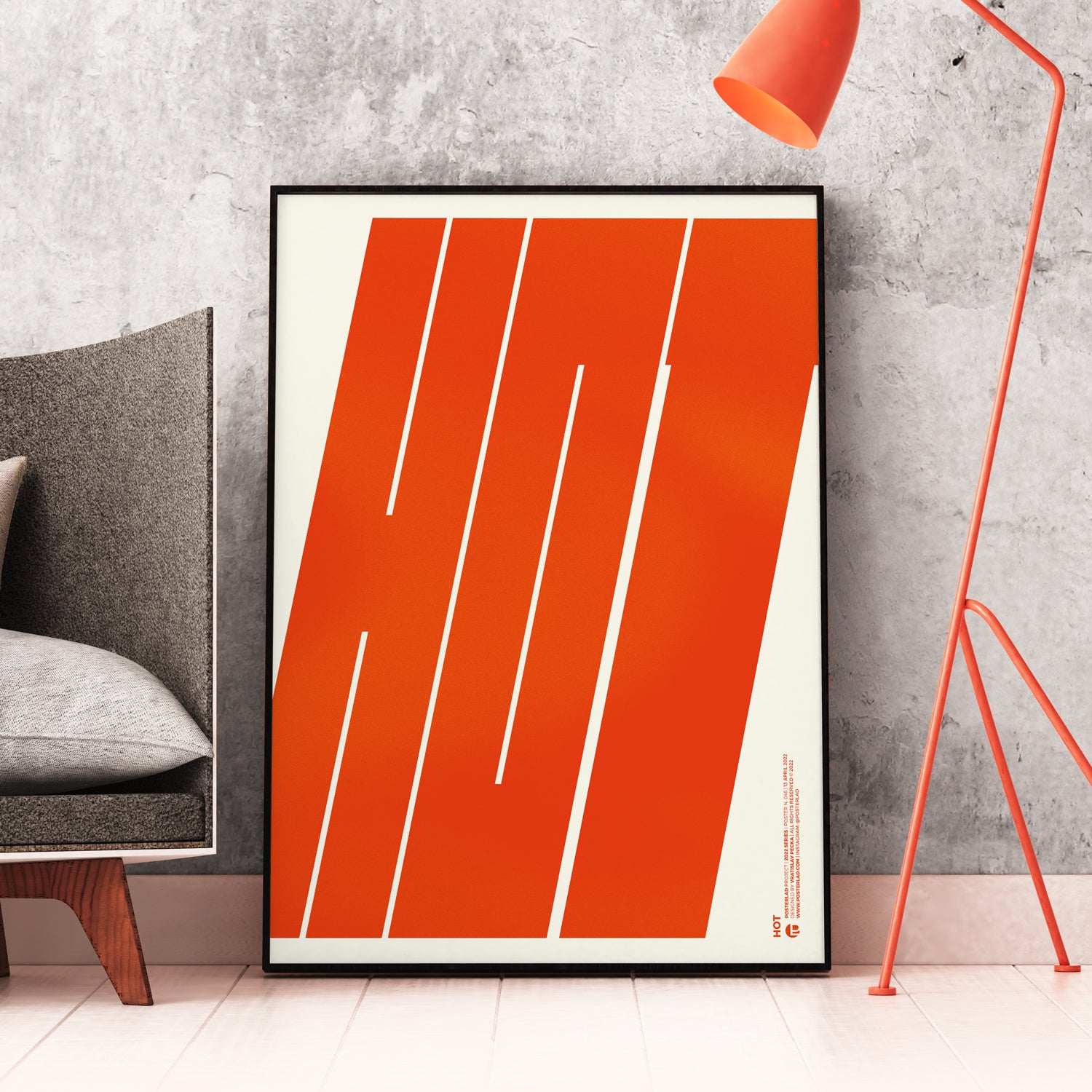 Hot: Printed poster designed by PosterLad