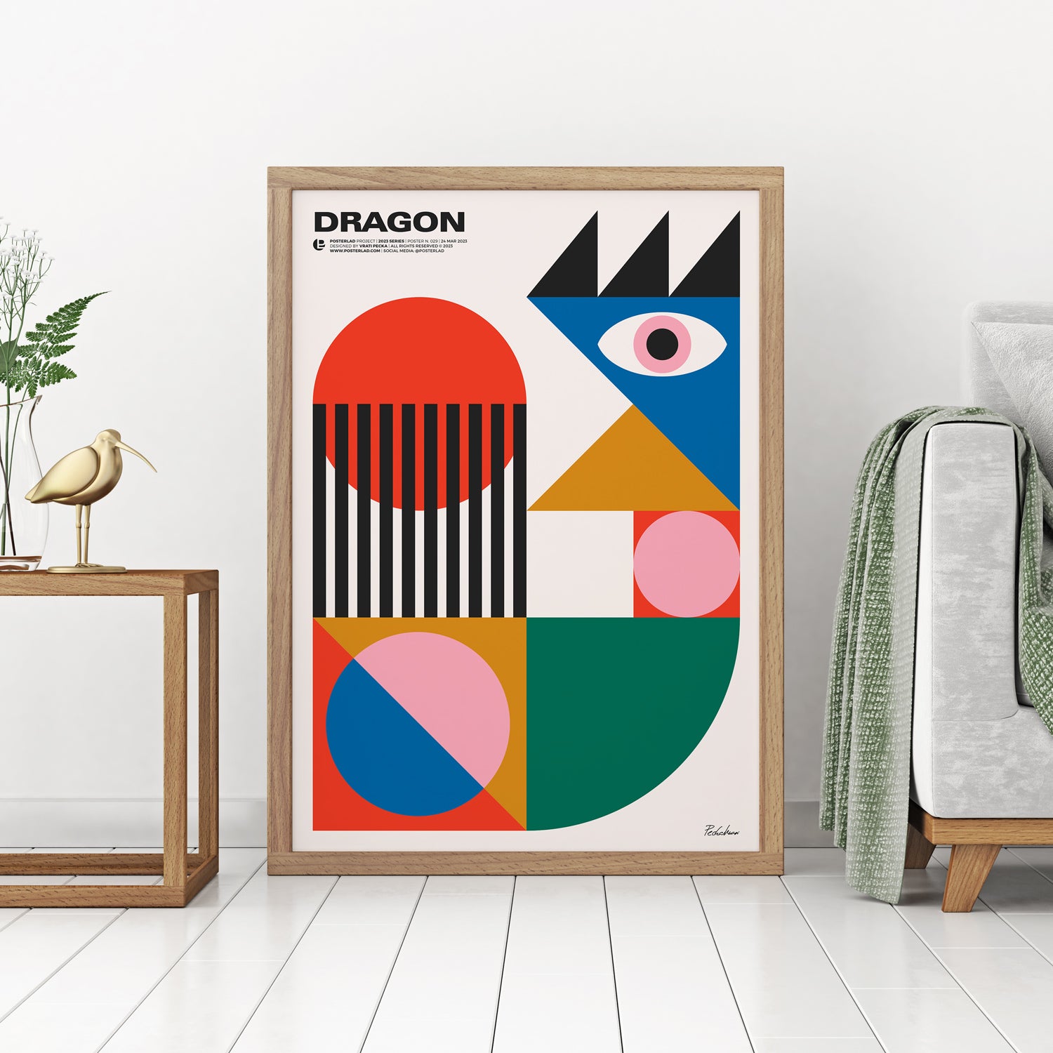 Dragon: Printed poster designed by PosterLad