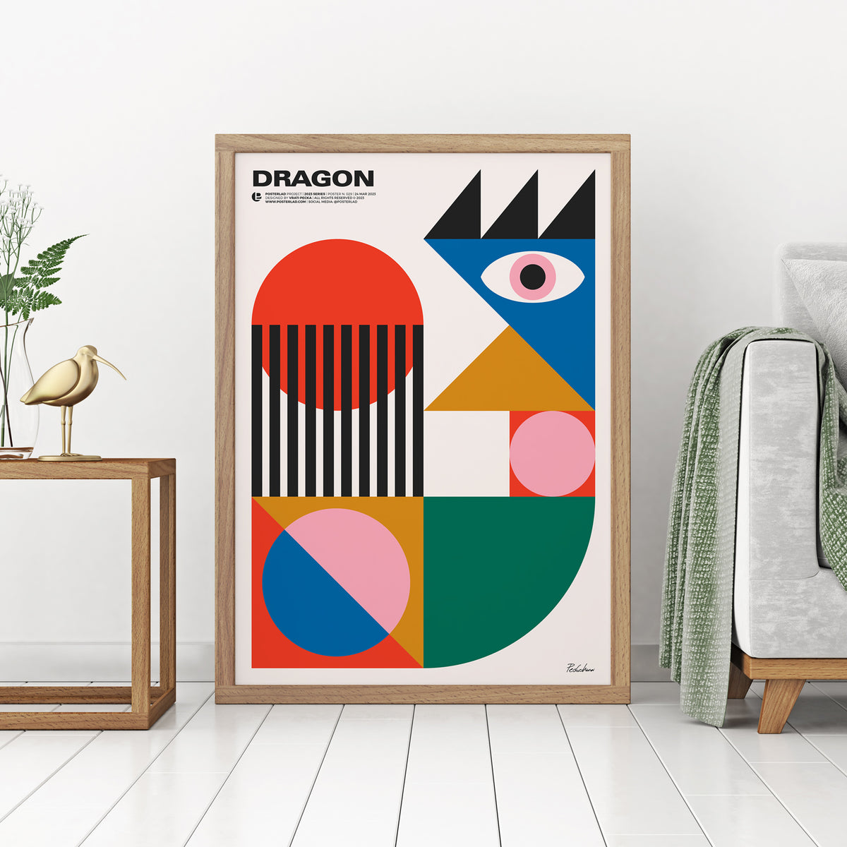 Dragon: Printed poster designed by PosterLad